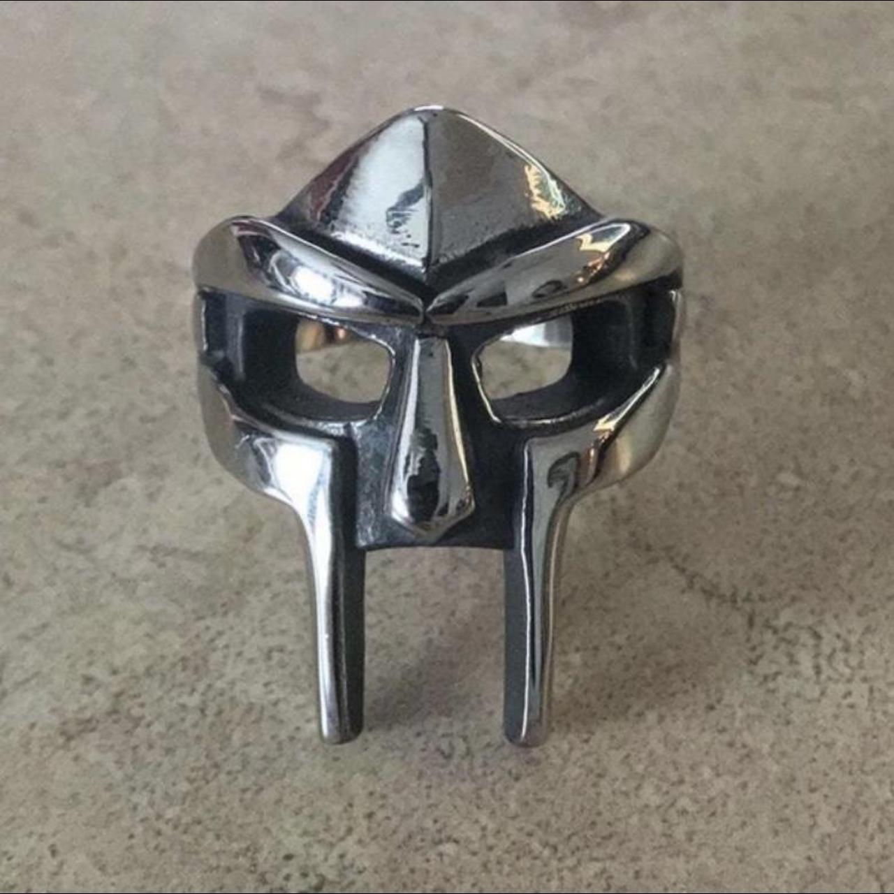 MF DOOM MASK RING AVAILABLE SIZES: 7-12 - Depop