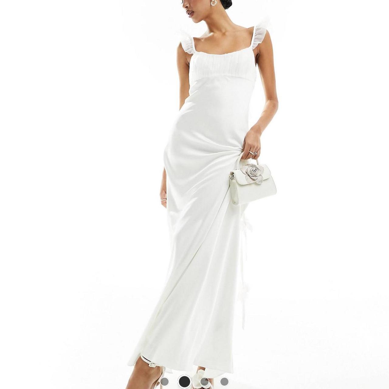 Forever New bridal trailing rose maxi dress in ivory... - Depop