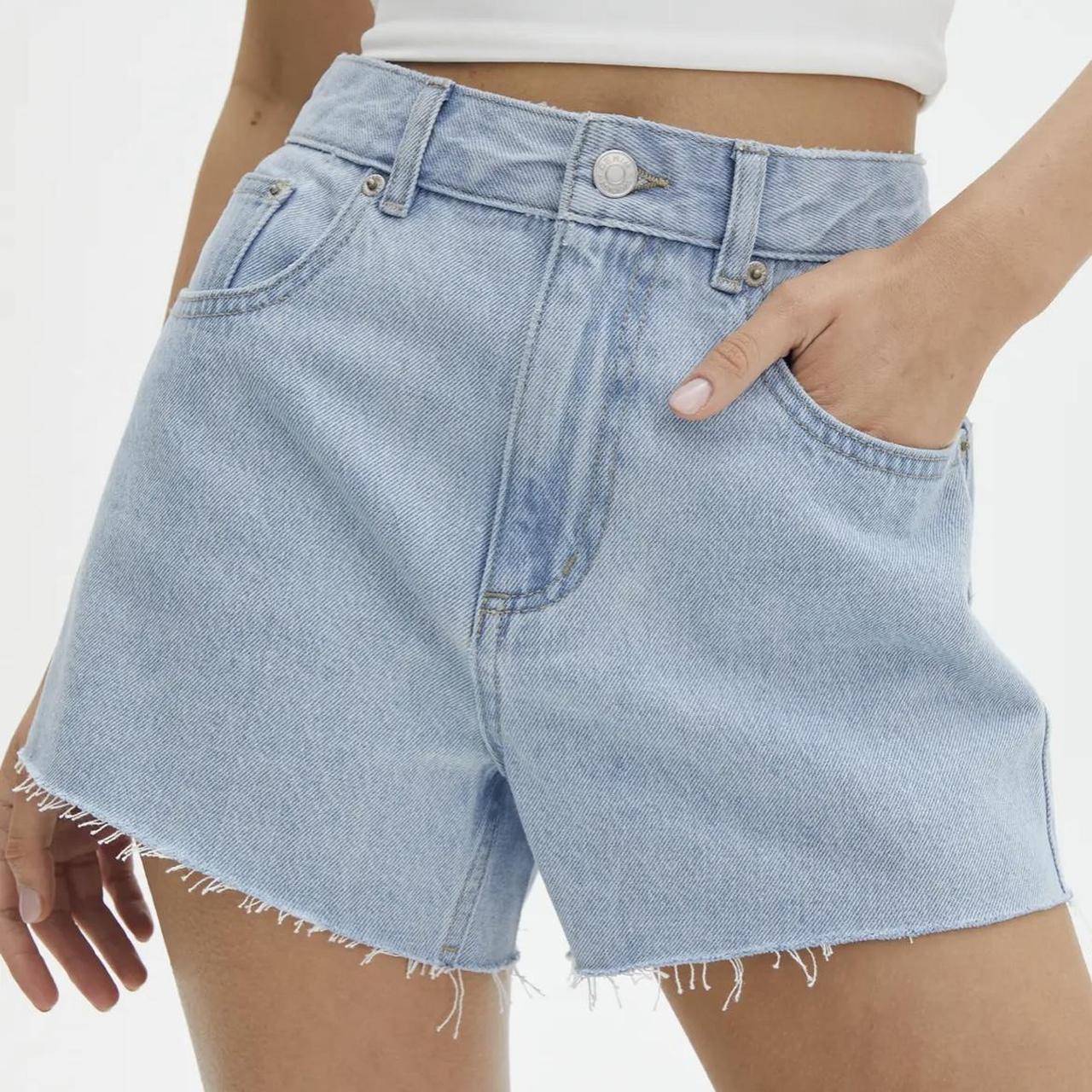 Glassons Mid Rise Denim Short Iced Vovo Brand new... - Depop