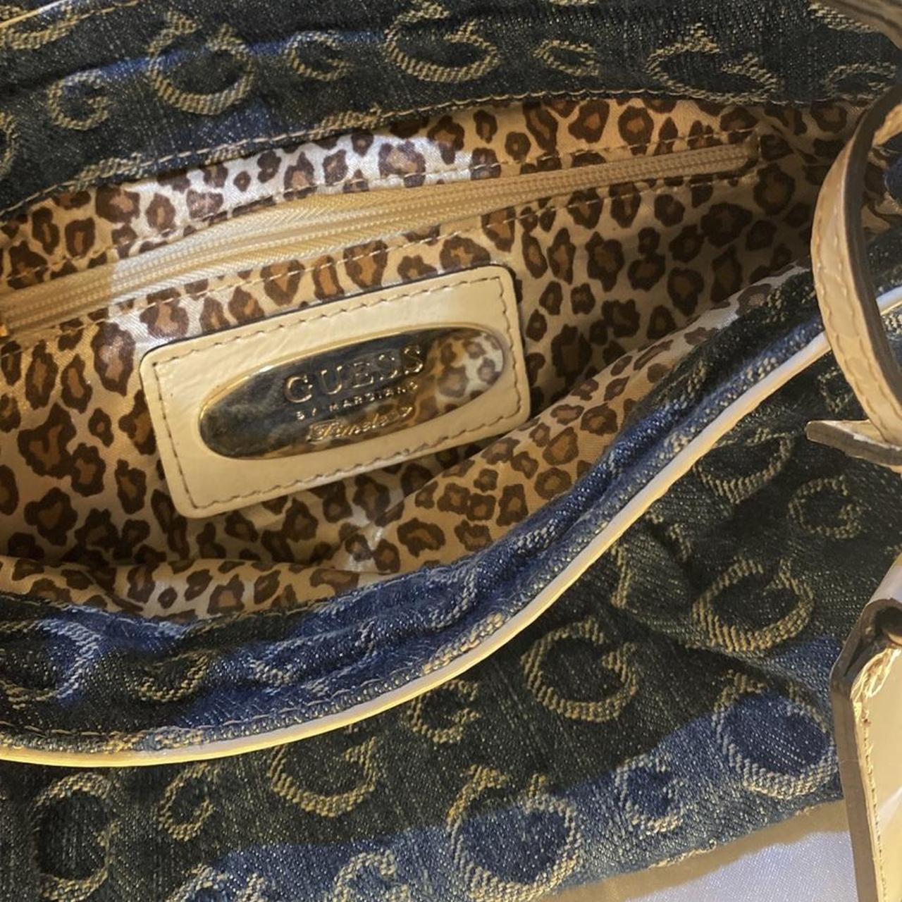 vintage guess monogram denim bag good condition... - Depop