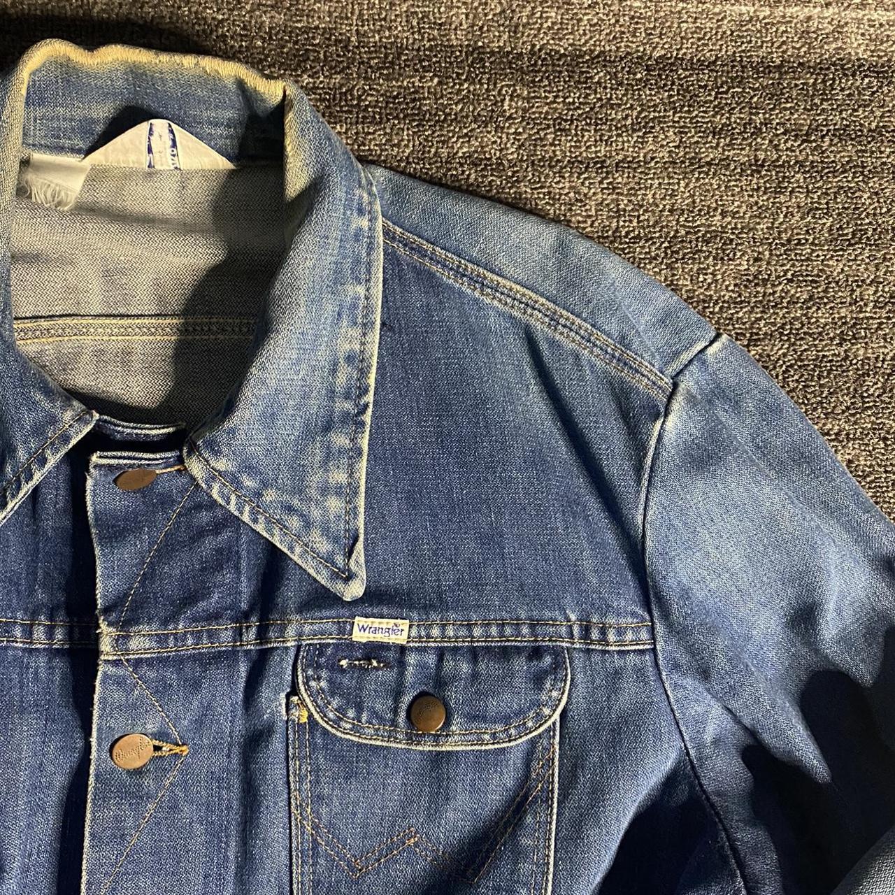 Wrangler Jean Jacket Fits Like a medium Free... - Depop