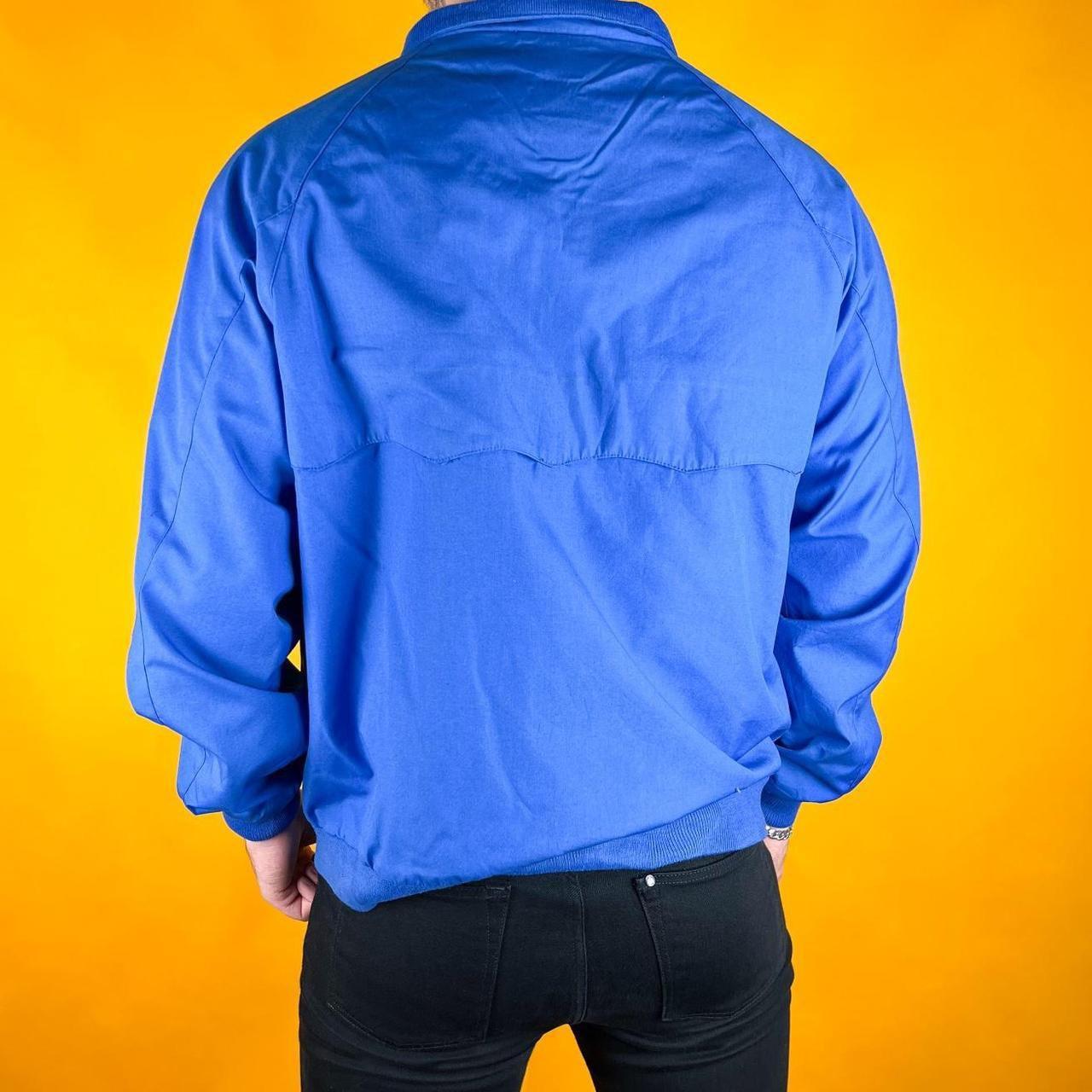 Vintage Izod Harrington / Bomber Jacket Blue... - Depop