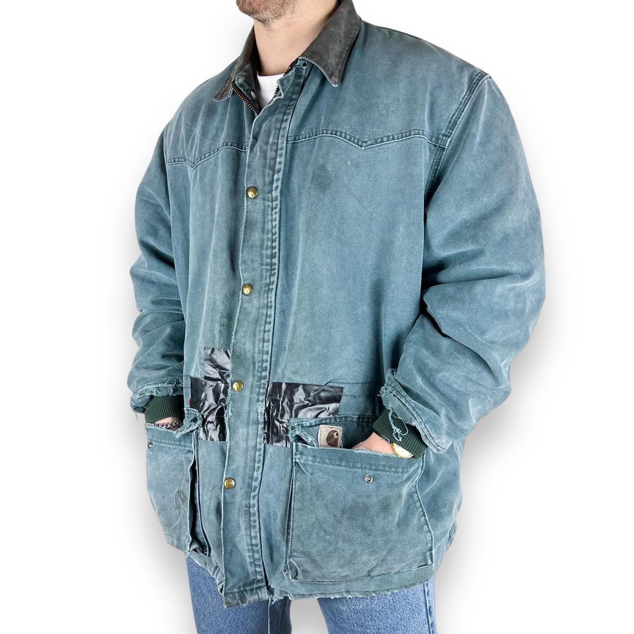 Vintage Carhartt Chore Rancher Jacket Rare hunters... - Depop