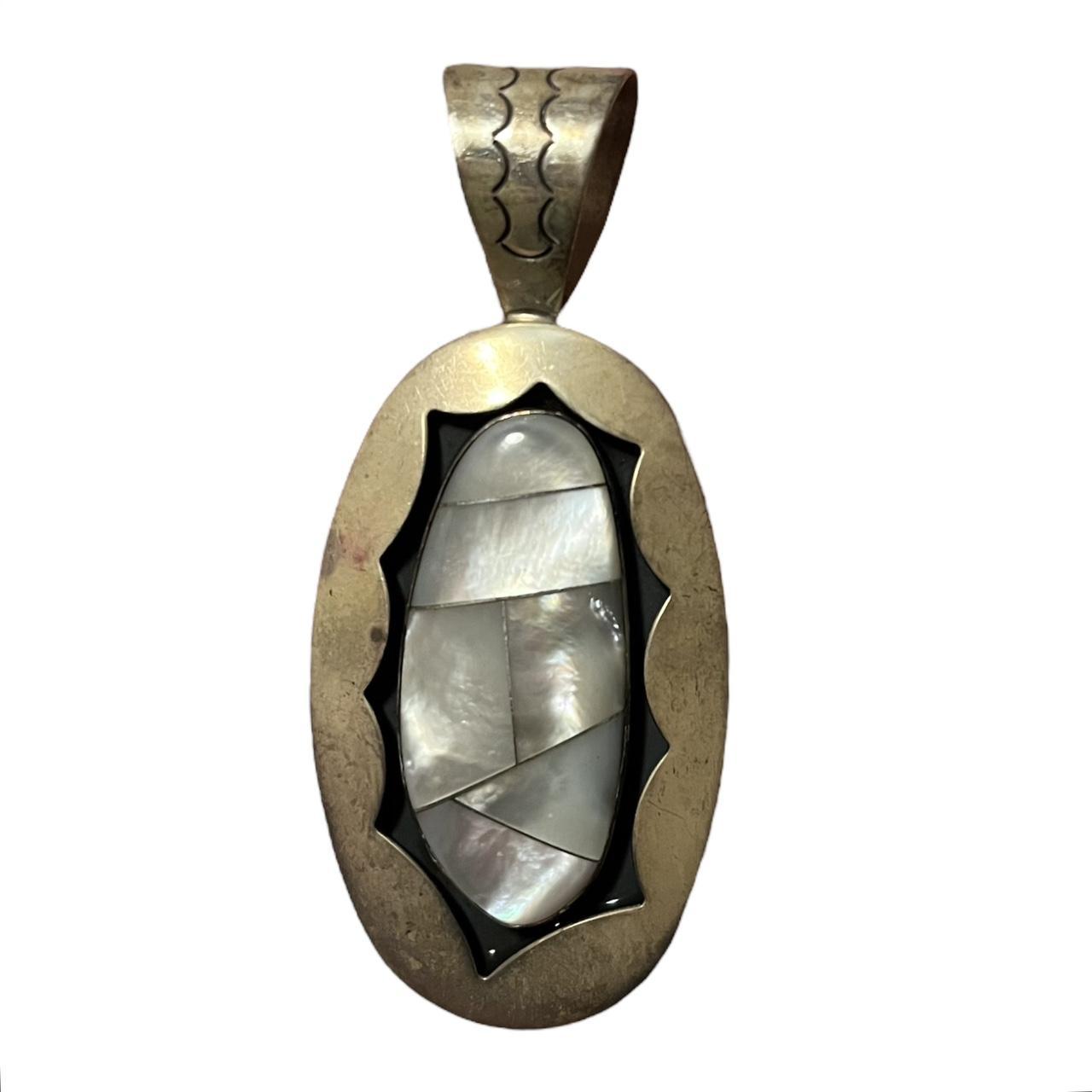 Jay King DTR Sterling Silver MOP Mosaic Shadow Box... | Depop