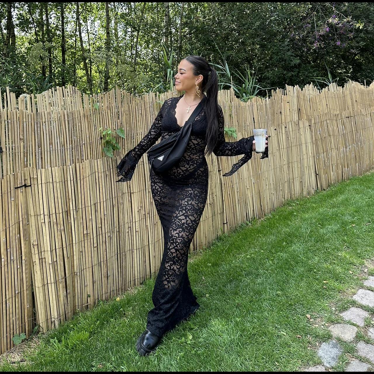 I AM GIA GEMMA MAXI DRESS BLACK SIZE M WORN ONCE AND... - Depop