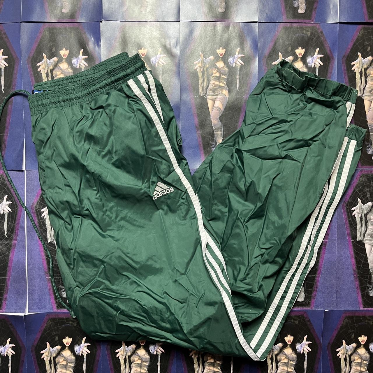 Adidas Men's Green Trousers | Depop