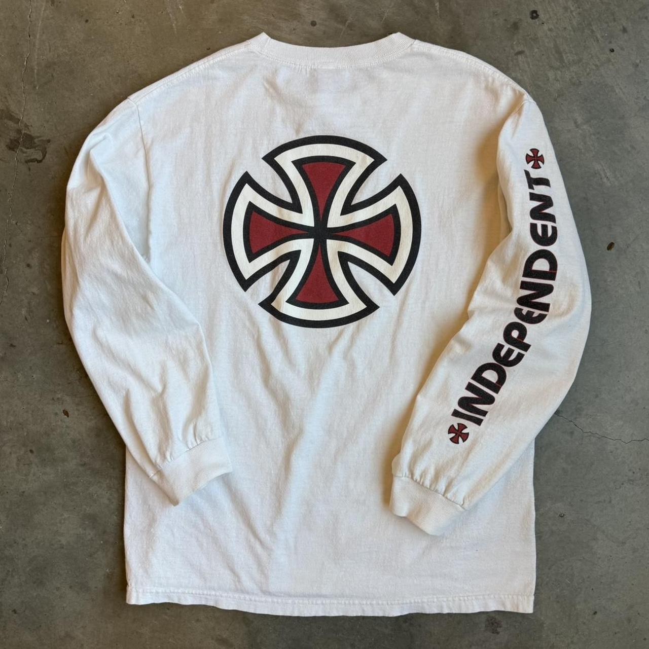 vintage y2k independent skateboards longslee tee.... - Depop
