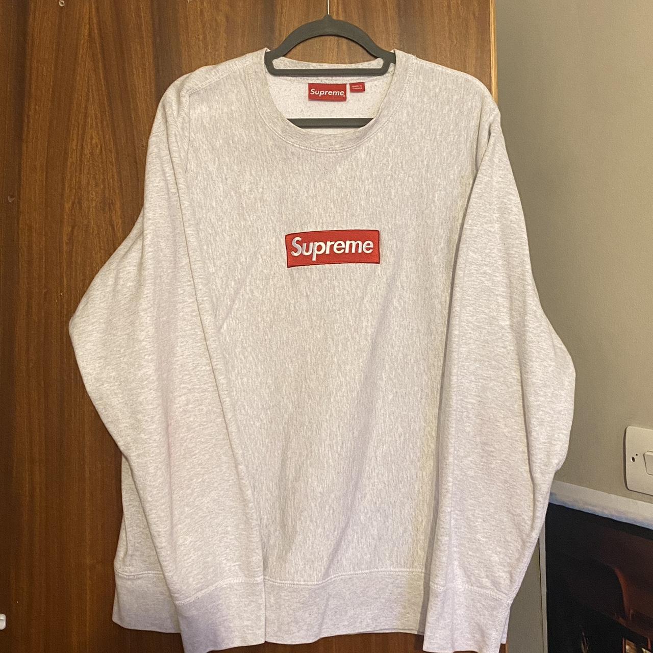 SUPREME RED & GREY BOX LOGO authentic box logo from... - Depop