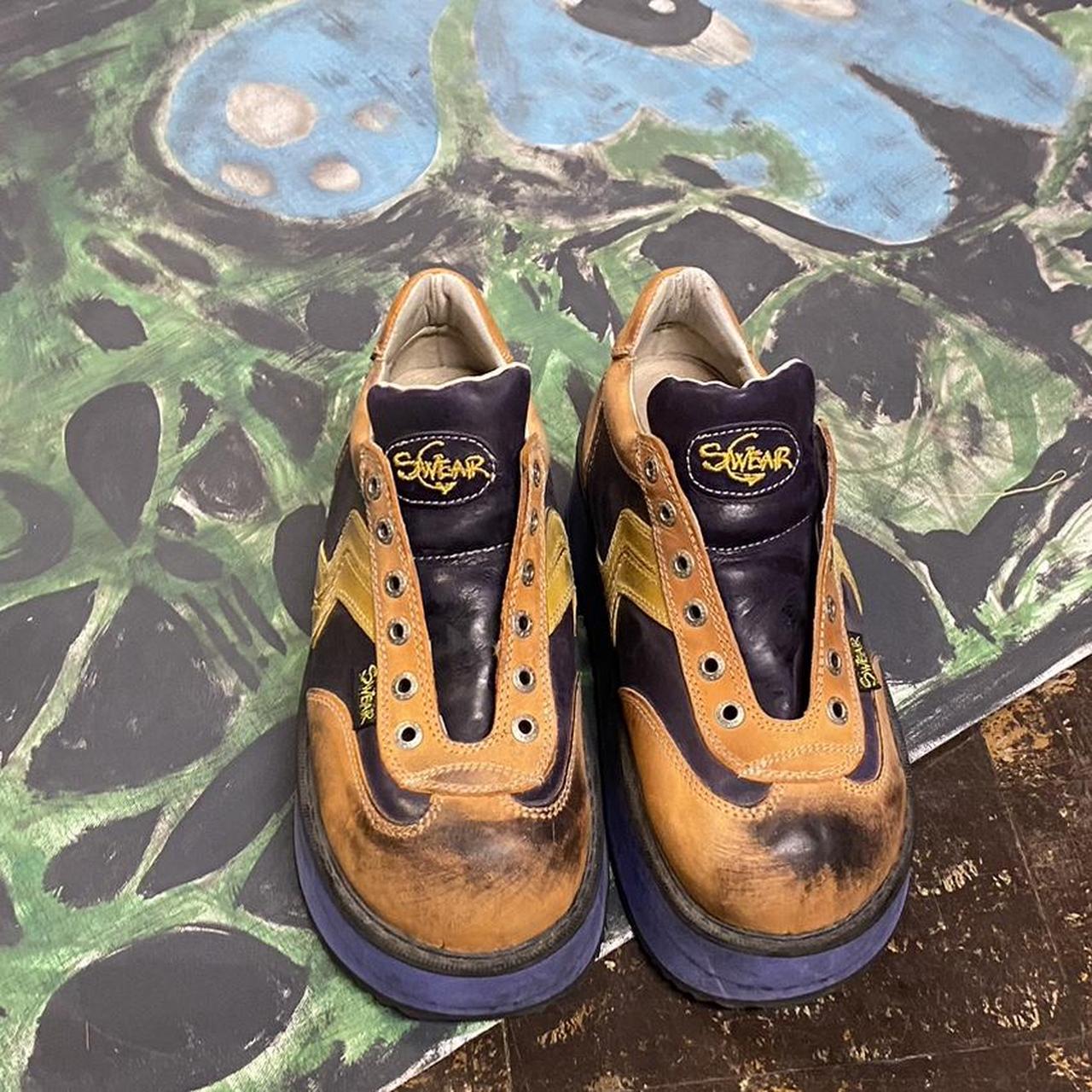 Swear platform shoes. Orange, purple, yellow color... - Depop