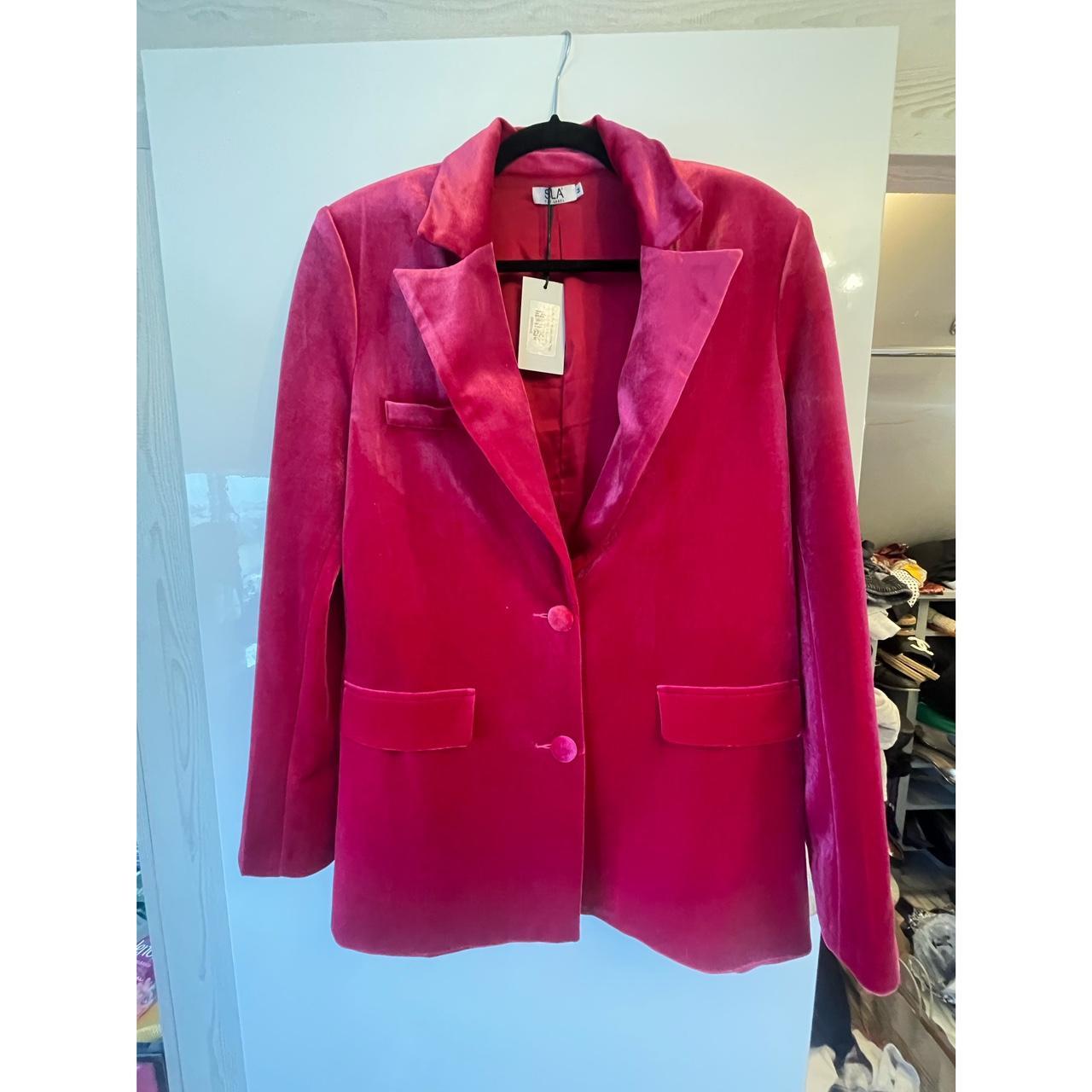 SLA the label velvet pink blazer. Brand new with... - Depop