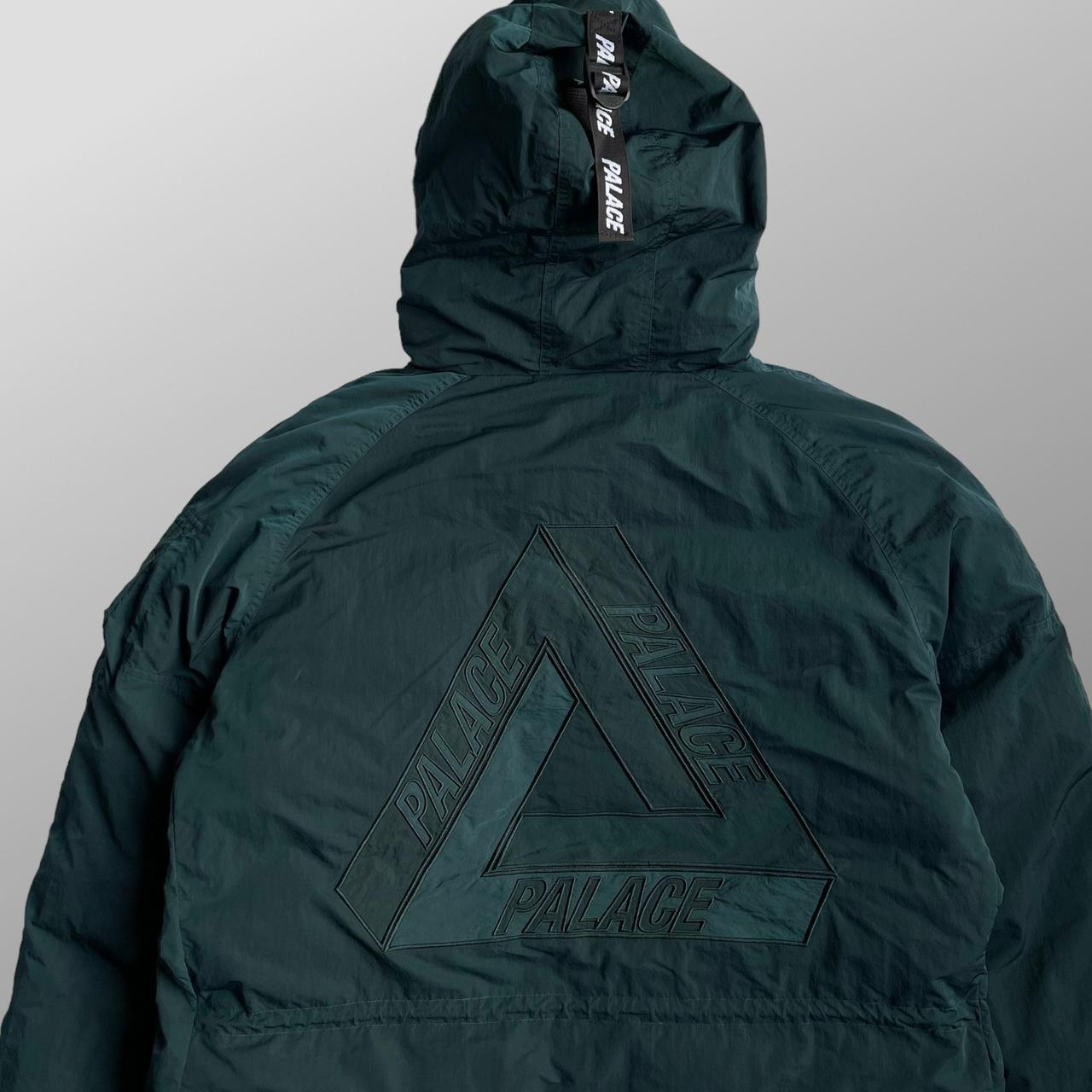 Palace P-3B parka green dark green - thick padded... - Depop