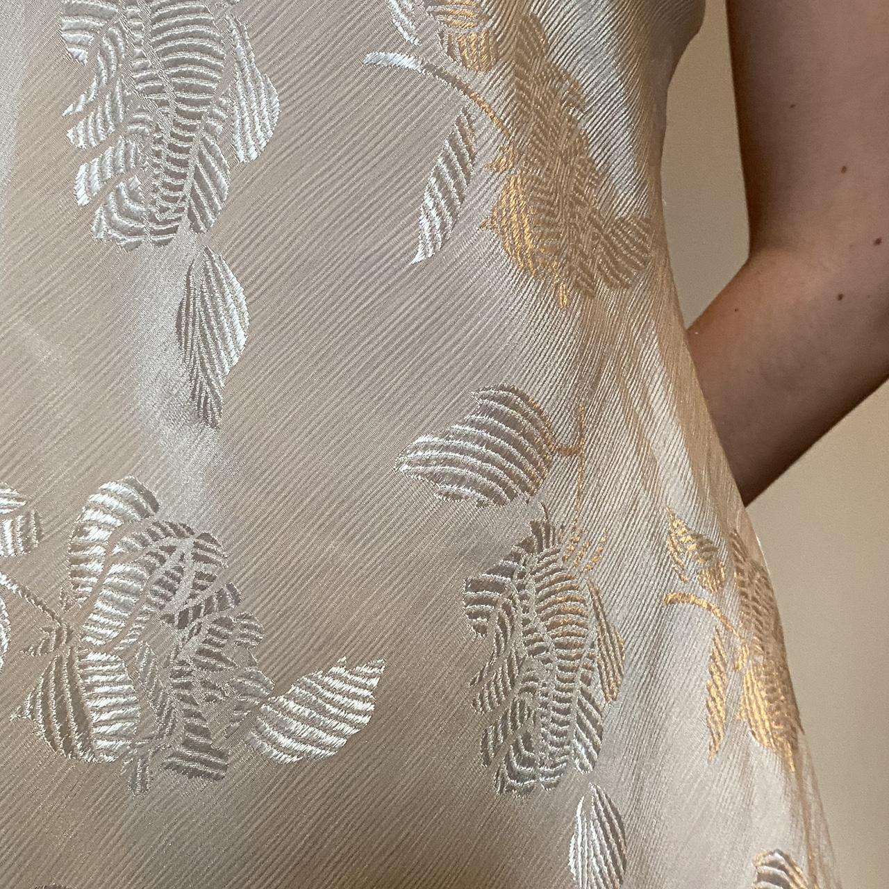 💕 cute vintage white silk dress 💕 for S & M - Depop