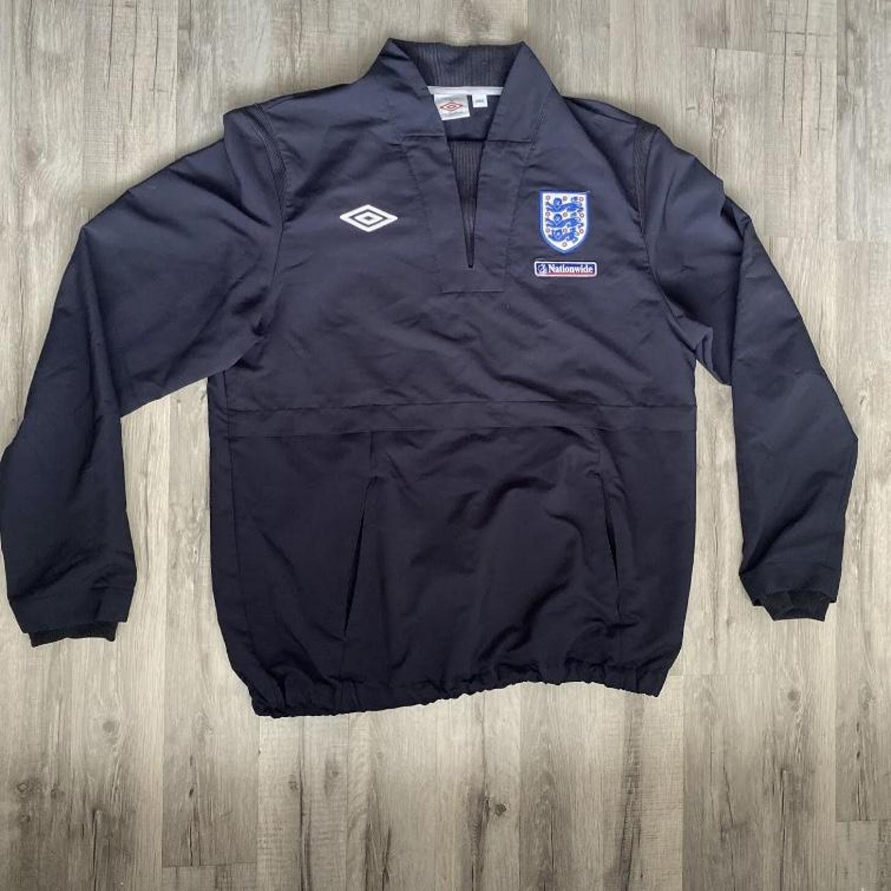 MENS ENGLAND 2010 TRAINING FOOTBALL DRILL TOP... - Depop