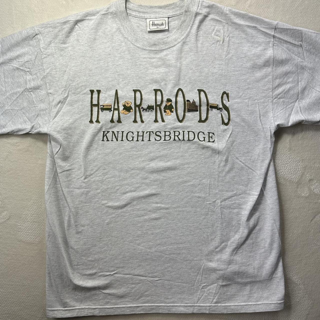 Vintage 90s Harrods Knightsbridge London Graphic... - Depop