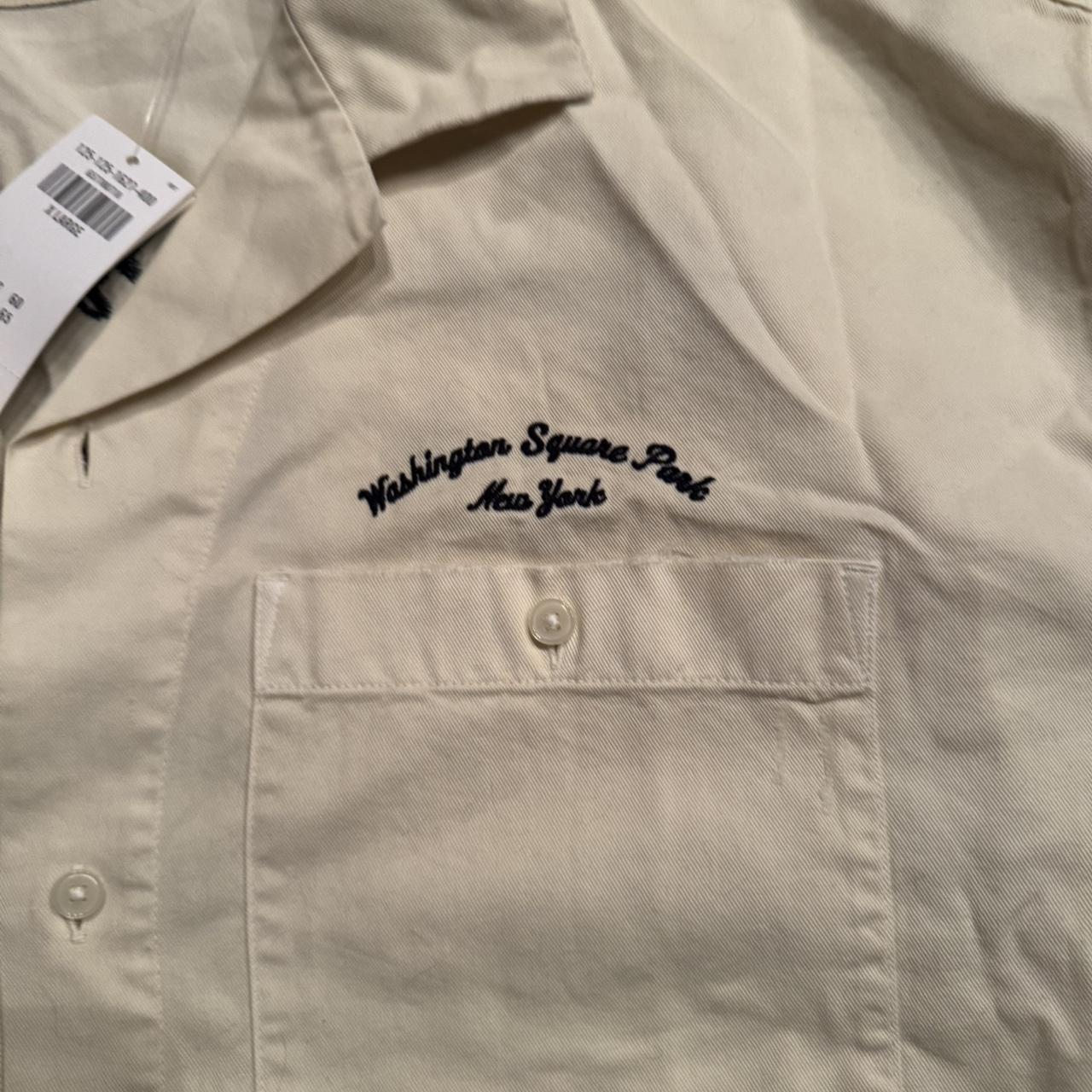 Abercrombie and fitch cream colored button up. Brand... | Depop