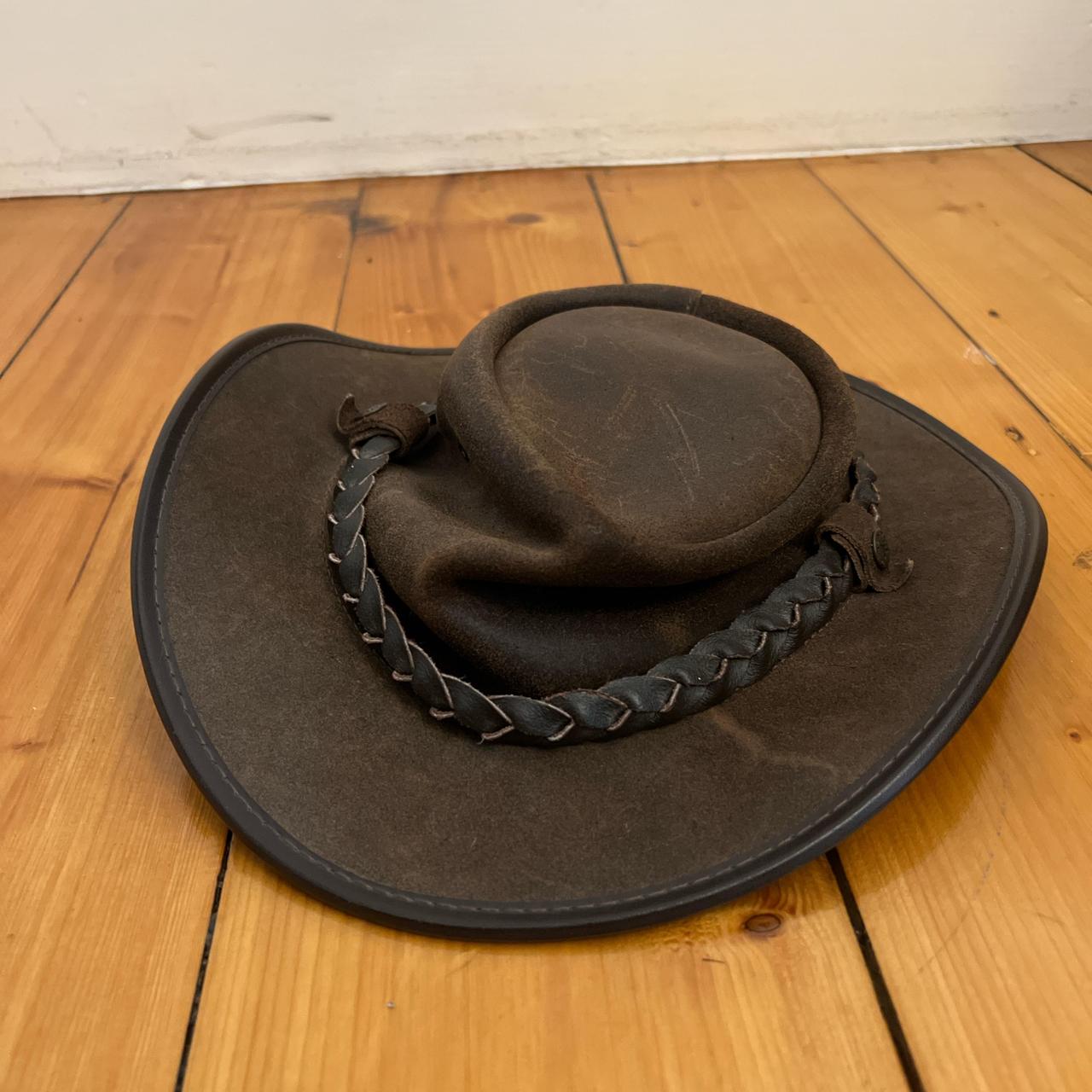 Brown leather hat from B.C hats Australia Super... - Depop