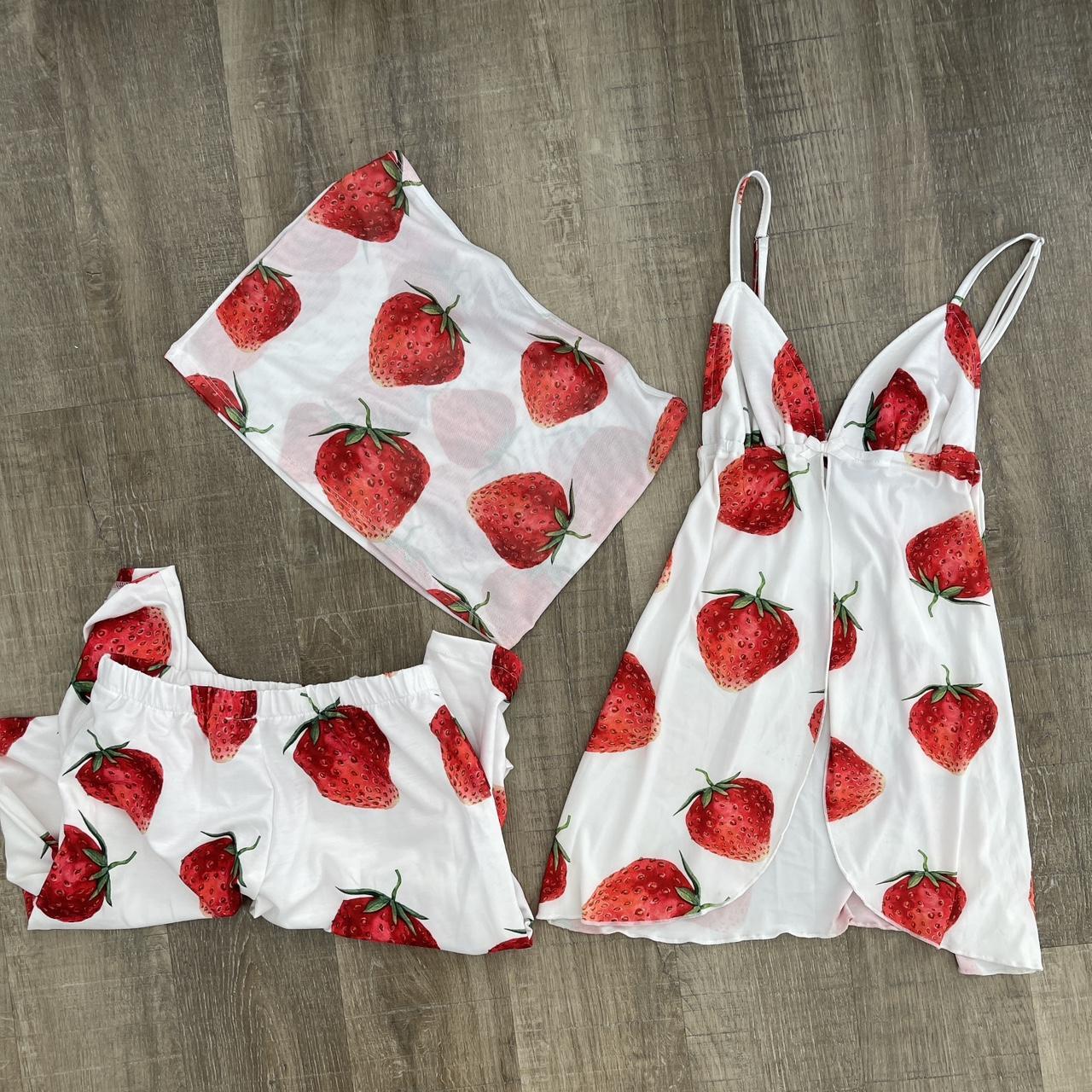 O-MIGHTY Women's Red and White Top | Depop