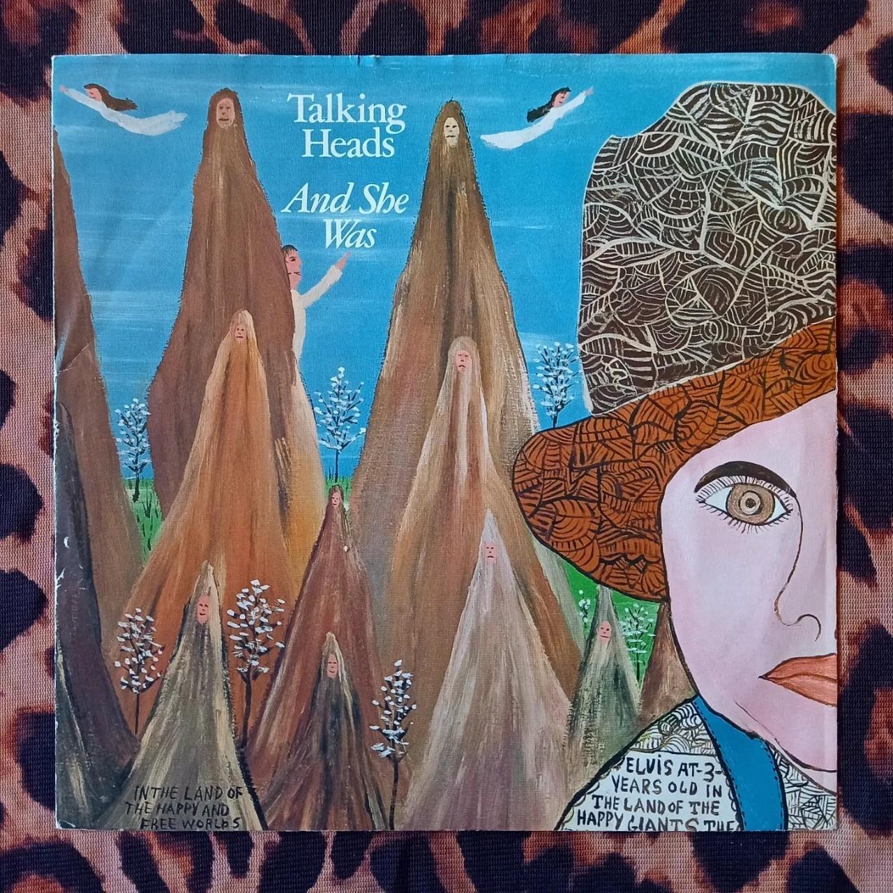 TALKING HEADS - AND SHE WAS 7" SINGLE VINTAGE VINYL... - Depop