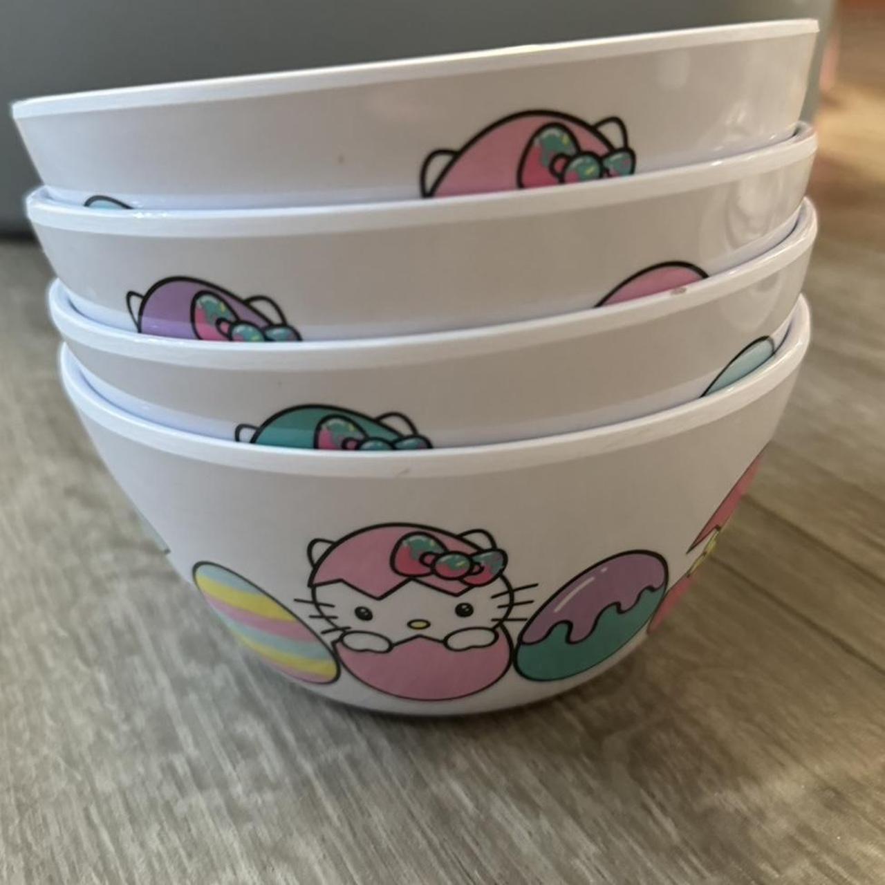 4 piece Hello Kitty Easter bowl set kitchenware | Depop