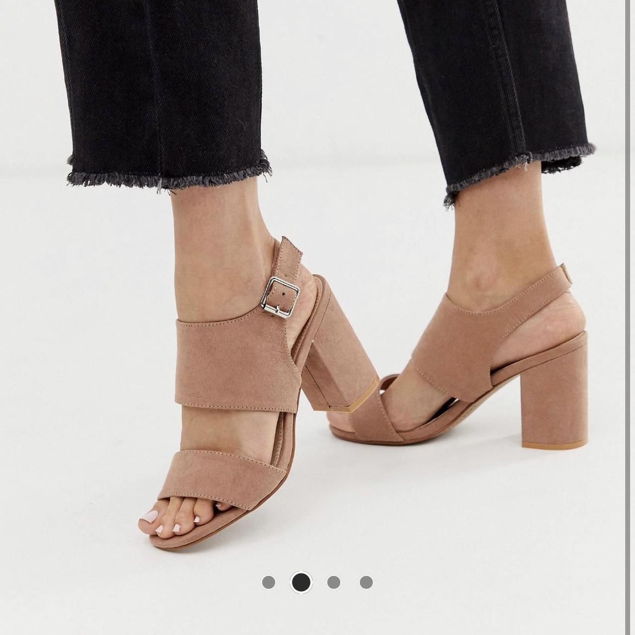 Park Lane (from ASOS) light pink/taupe sandals Size... - Depop