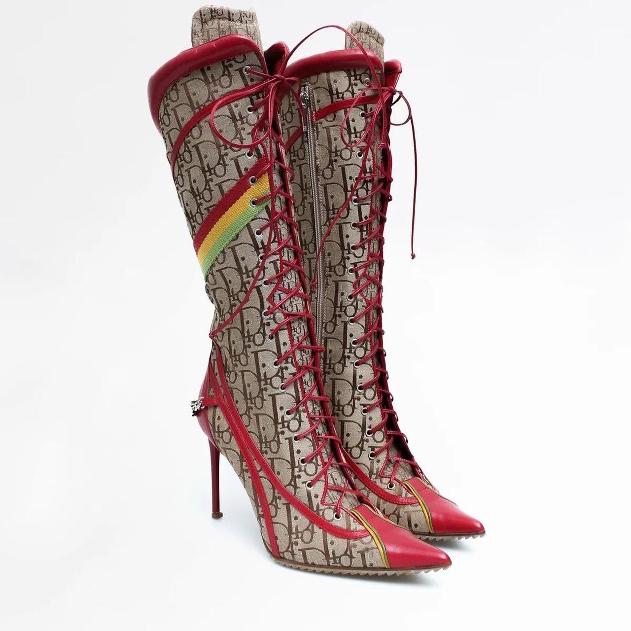 Dior Rasta Knee High Boots - Fall / Winter 2004... | Depop