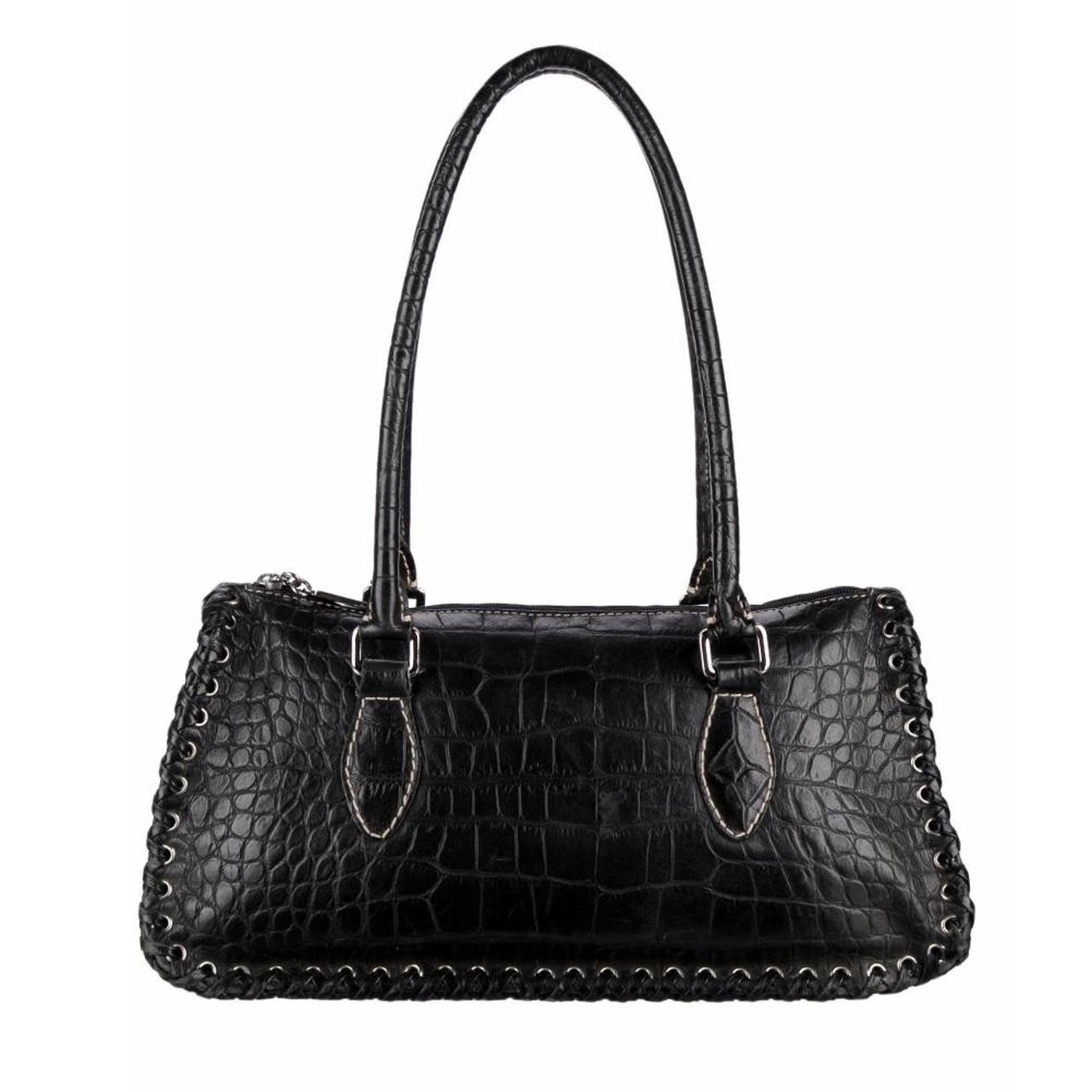 Beautiful vintage Y2K leather bag in amazing... - Depop