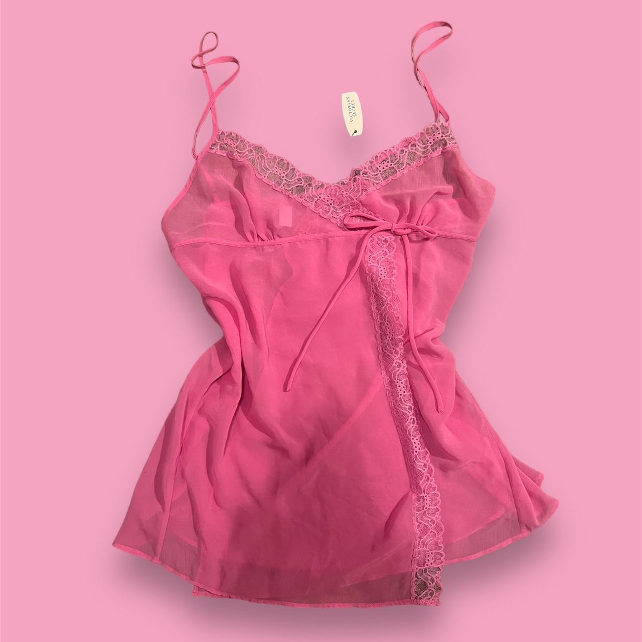 Bnwt - Victoria’s Secret Pink Lace Slip Dress 🎀 The - Depop