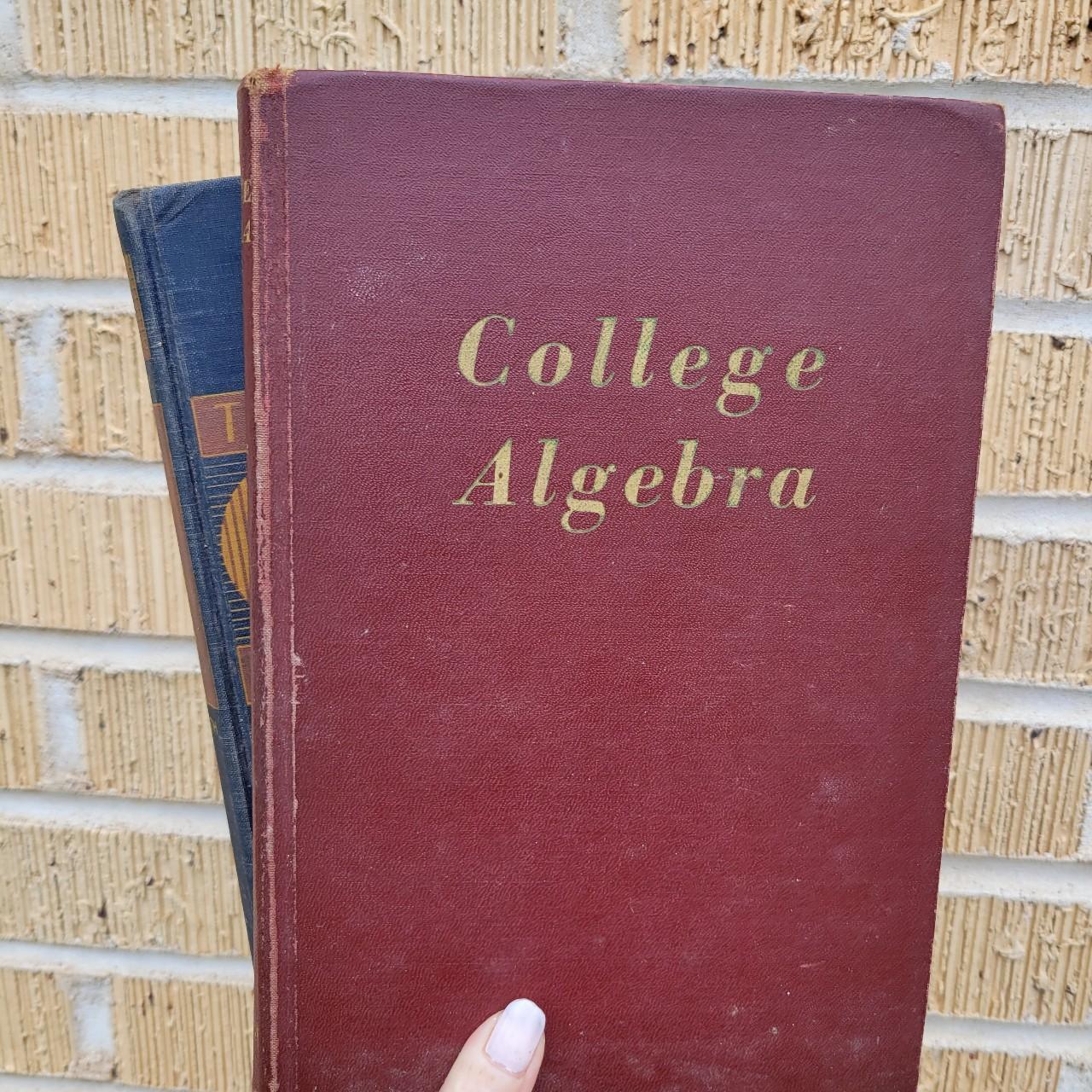 Early 1950s cloth bound antique math arithmetic text... - Depop