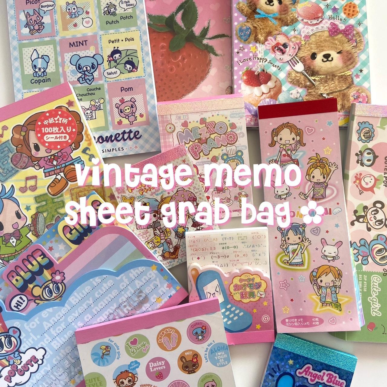 vintage memo sheet grab bag! includes different... - Depop