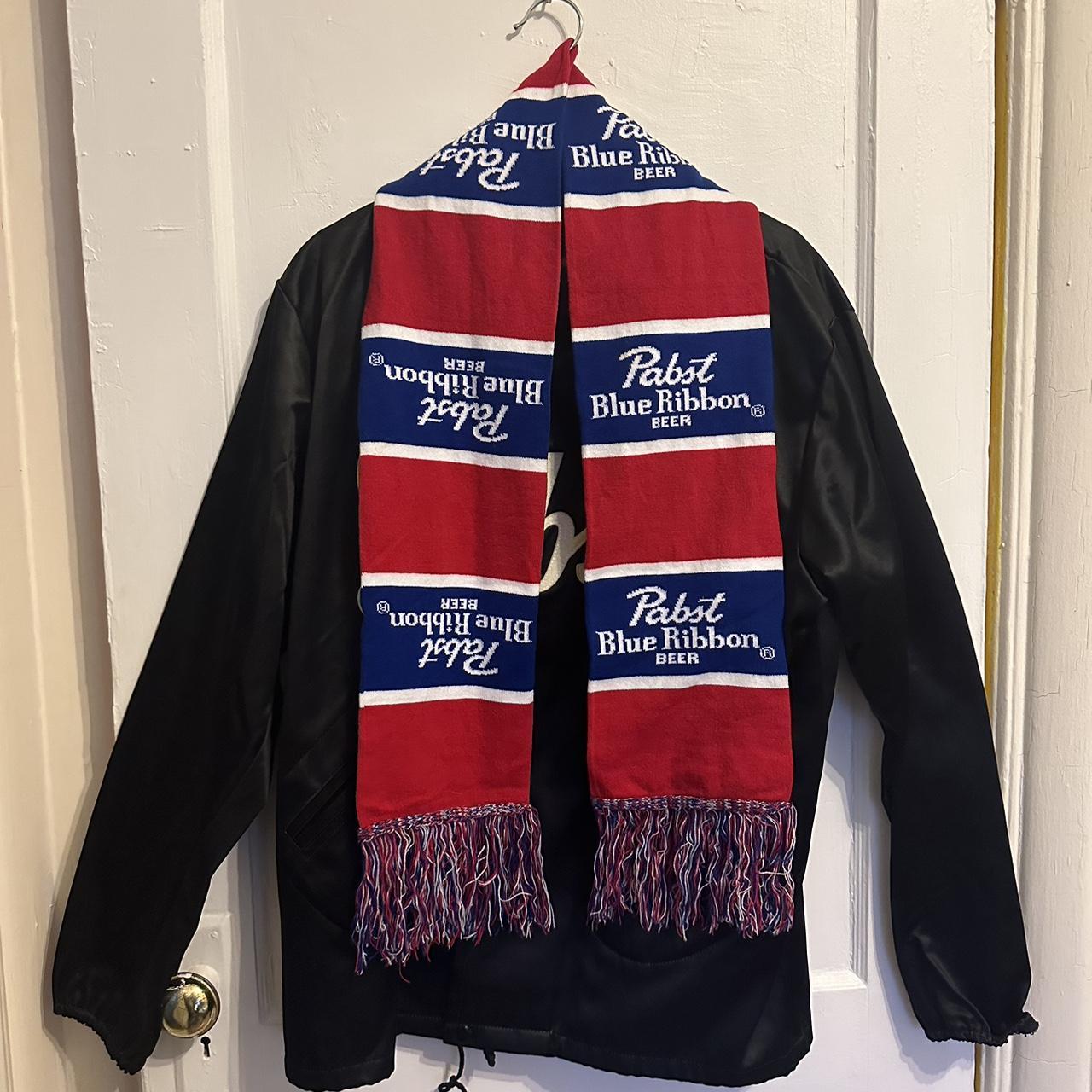Pabst Blue Ribbon Beer scarf Official merch high... - Depop