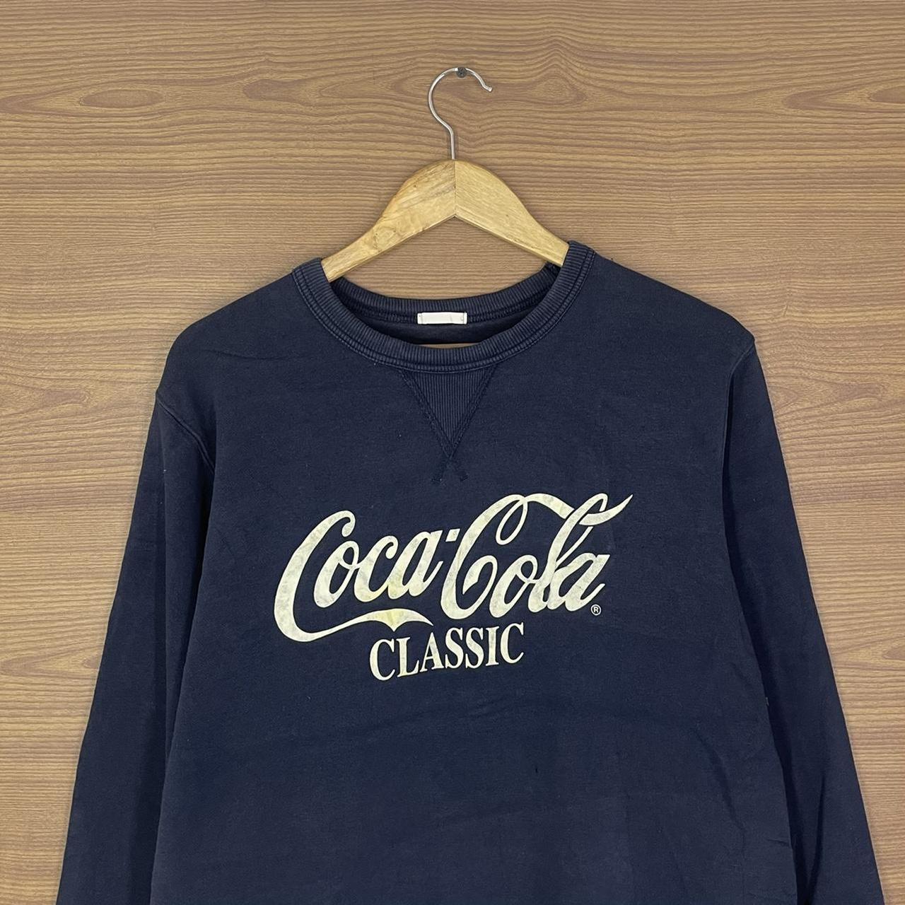 Coca-Cola Men's Navy Sweatshirt | Depop