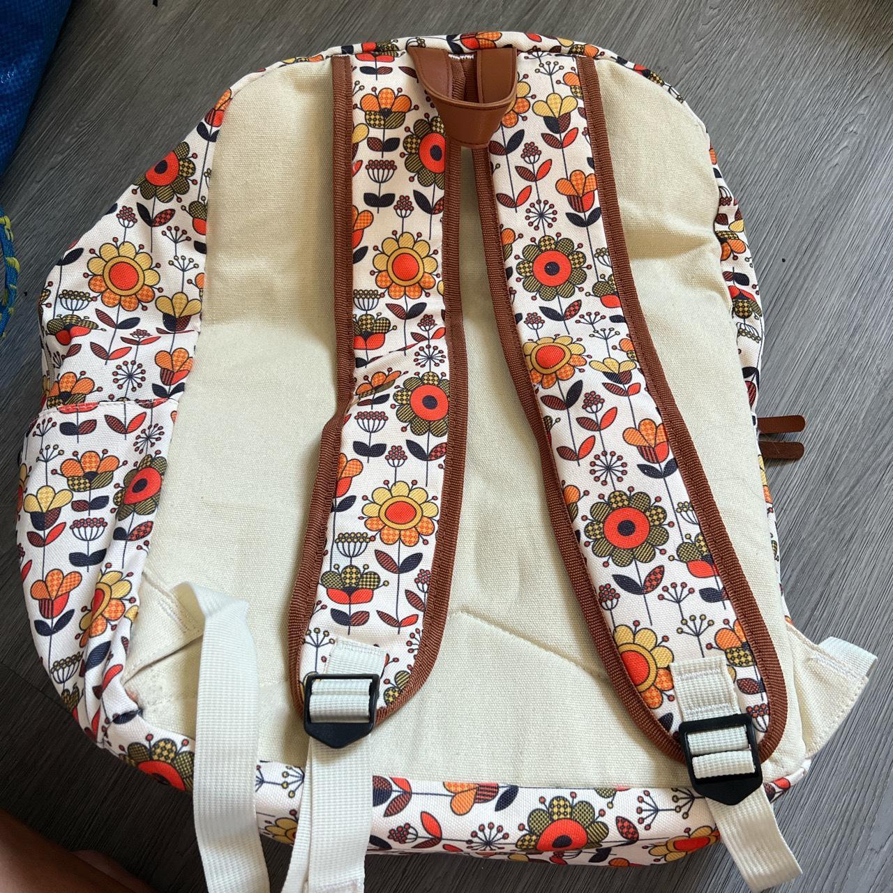 🌼 70’s style Flower Backpack 🎒 Very spacious, 3... - Depop