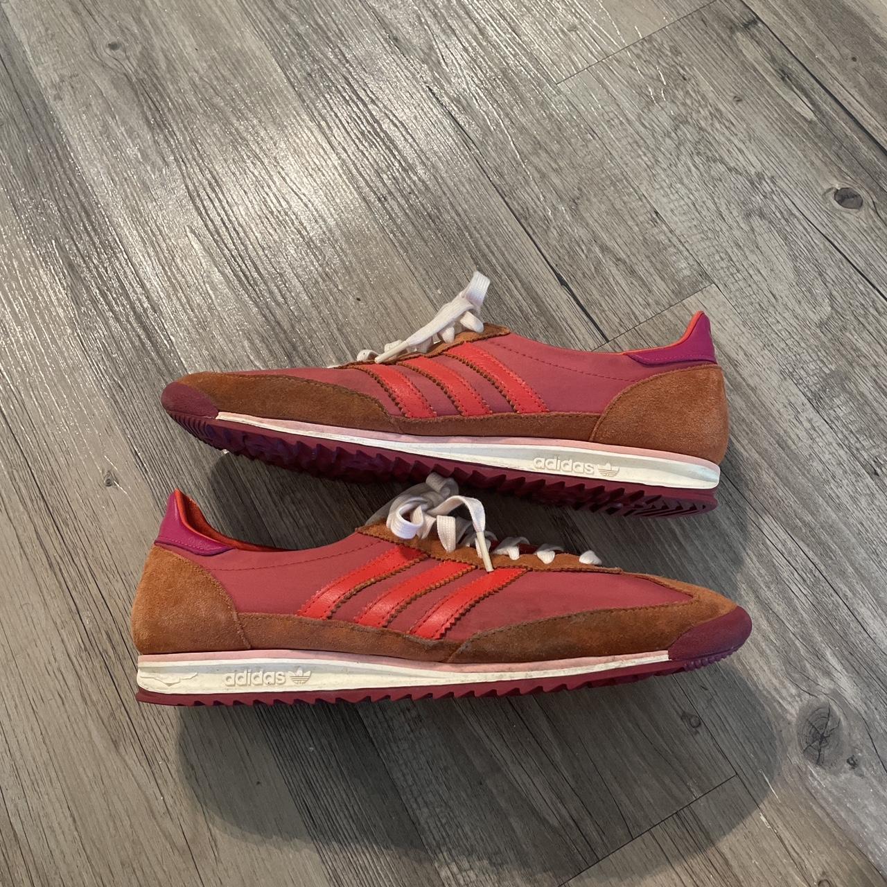 Adidas x Wales Bonner SL72 pink Sneakers Size... - Depop