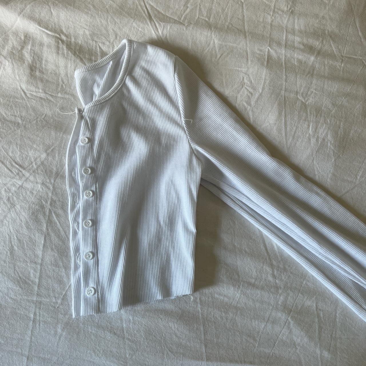 White button top - Depop