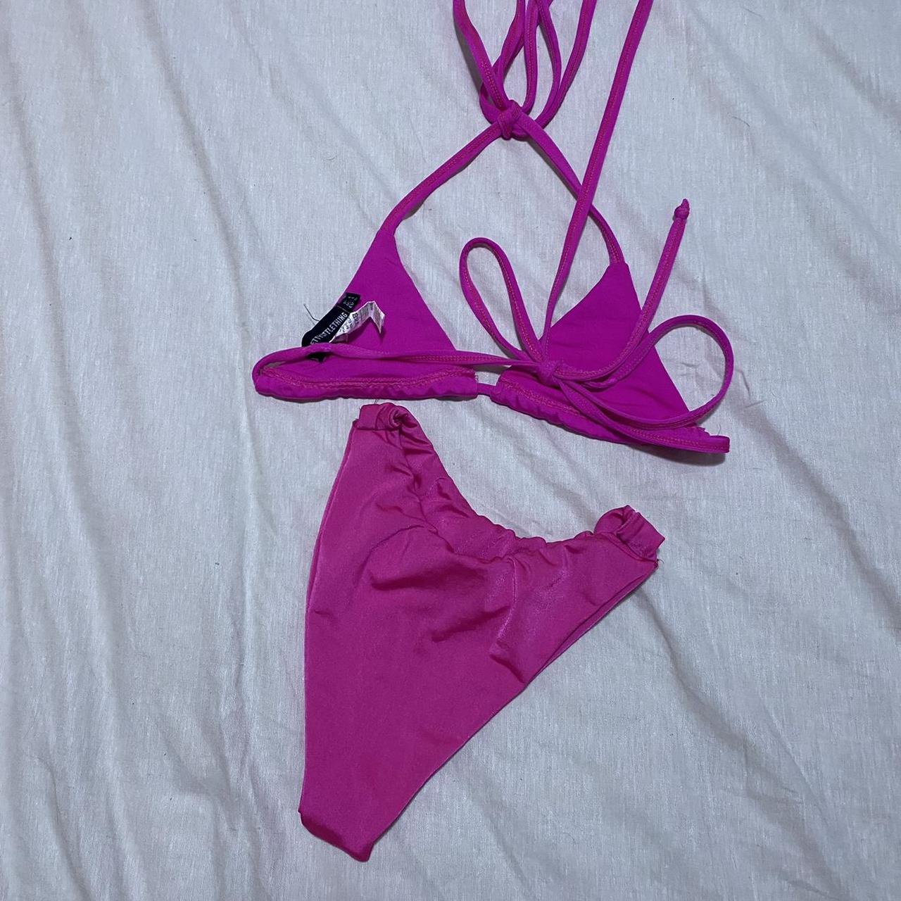 Prettylittlething Womens Pink Bikinis And Tankini Sets Depop