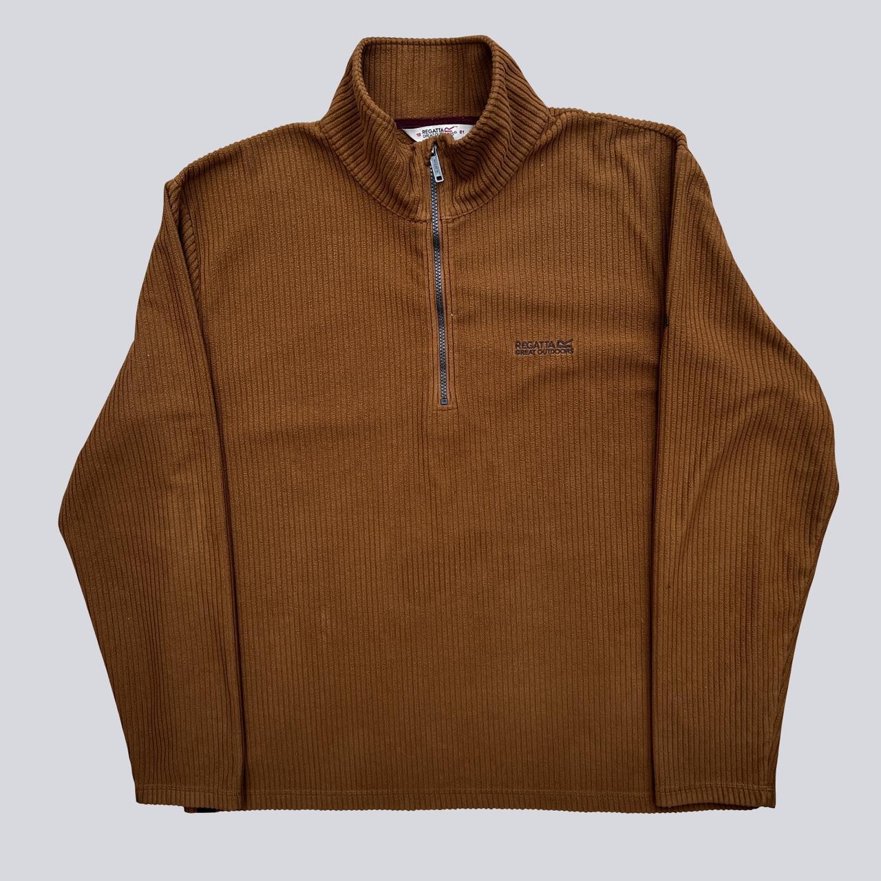 ️Regatta Fleece ️Men’s Brown Regatta Corduroy 1/4... - Depop
