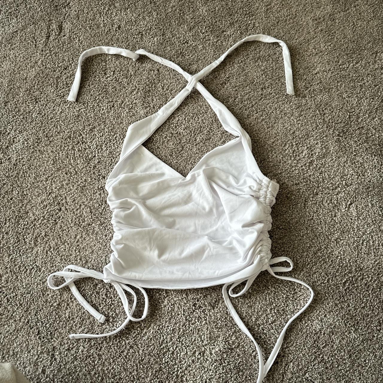 Supre white singlet Never worn Size XXS will fit 6-8 - Depop