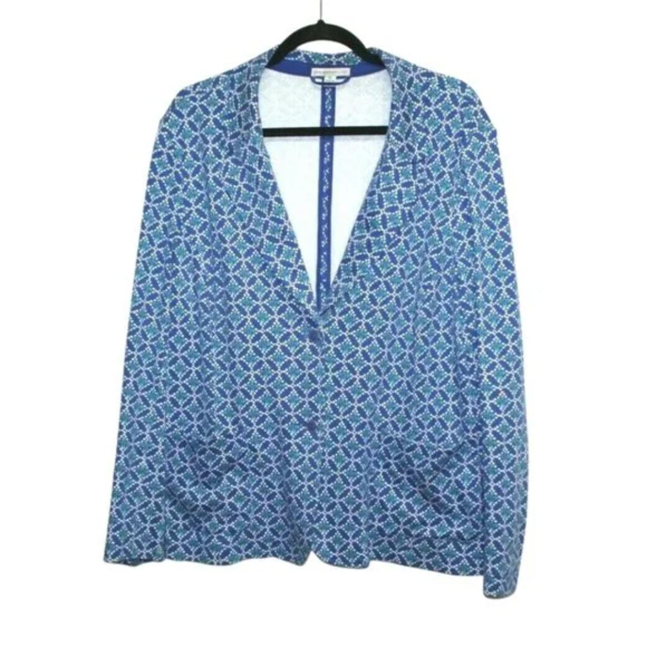 Isaac Mizrahi live womens blazer size XL mosaic... - Depop