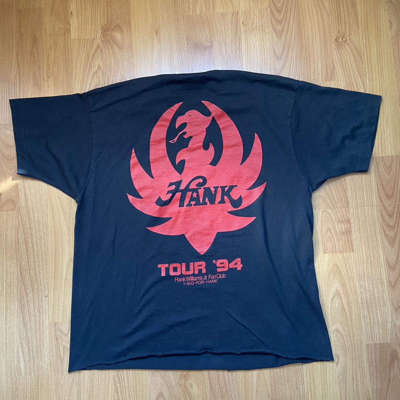 Vintage Hank Williams Jr. Bocephus Tour ‘94 Band... - Depop