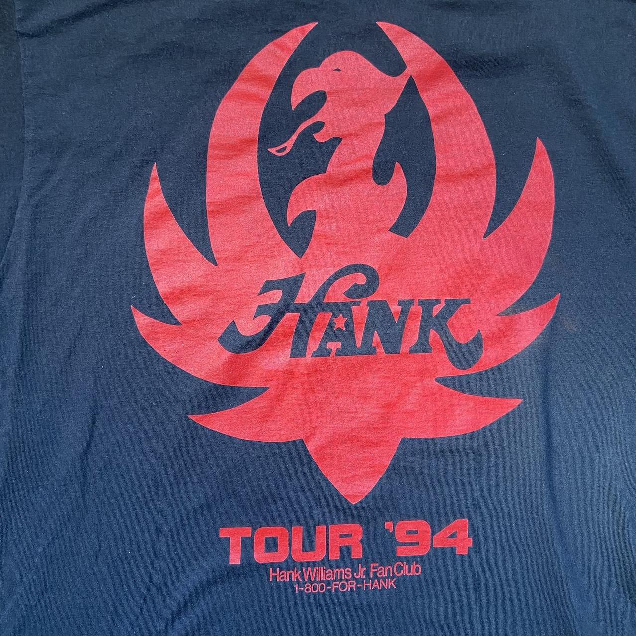 Vintage Hank Williams Jr. Bocephus Tour ‘94 Band... - Depop
