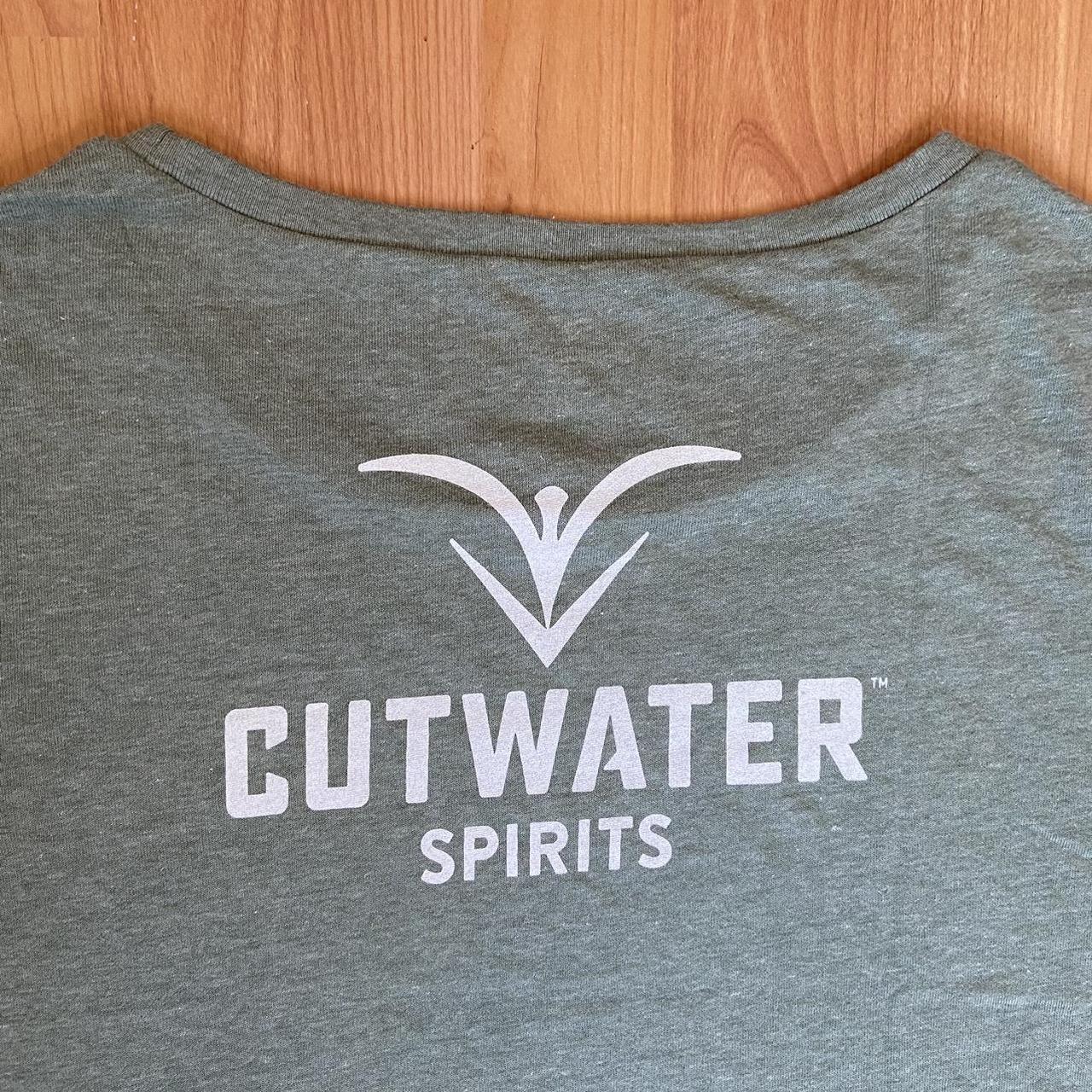 NWT Cutwater Spirits Women’s Logo Green T-Shirt Size... - Depop