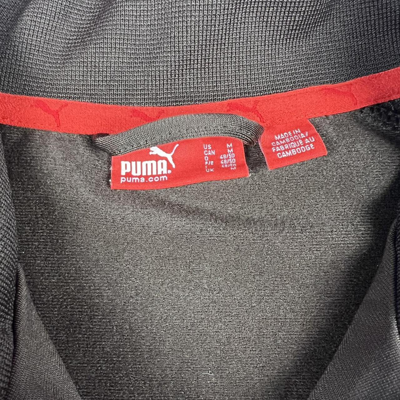 Puma brown and white track jacket. Some... - Depop