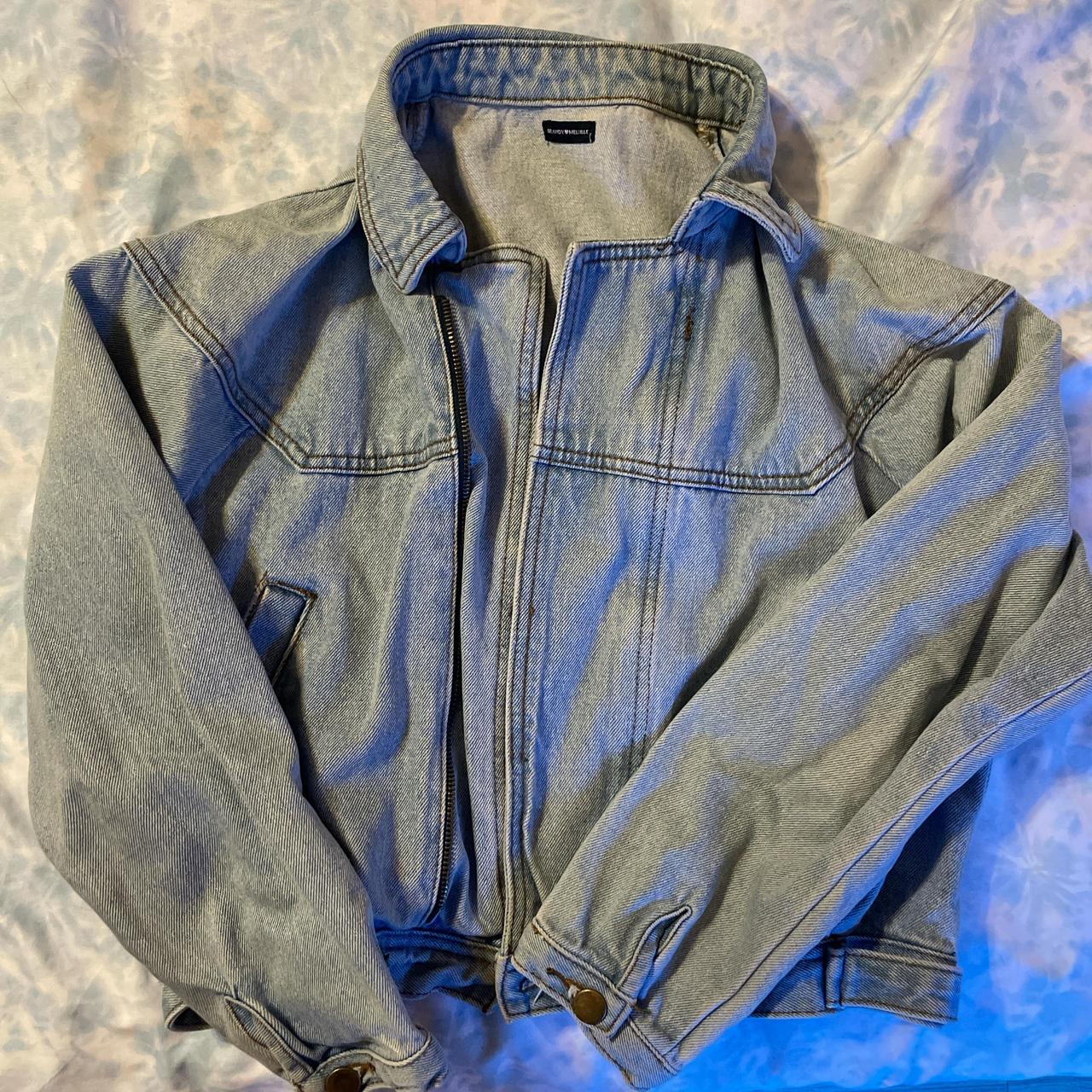 brandy melville denim jacket - Depop
