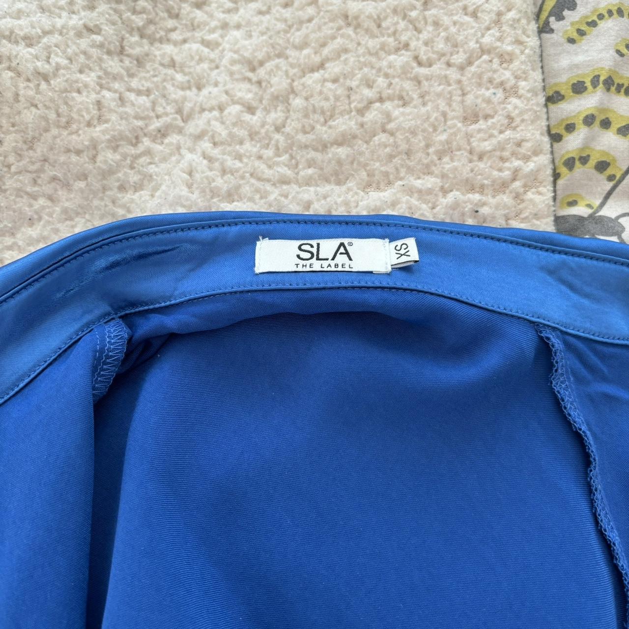 SLA the label oversized blue shirt Size XS - Depop