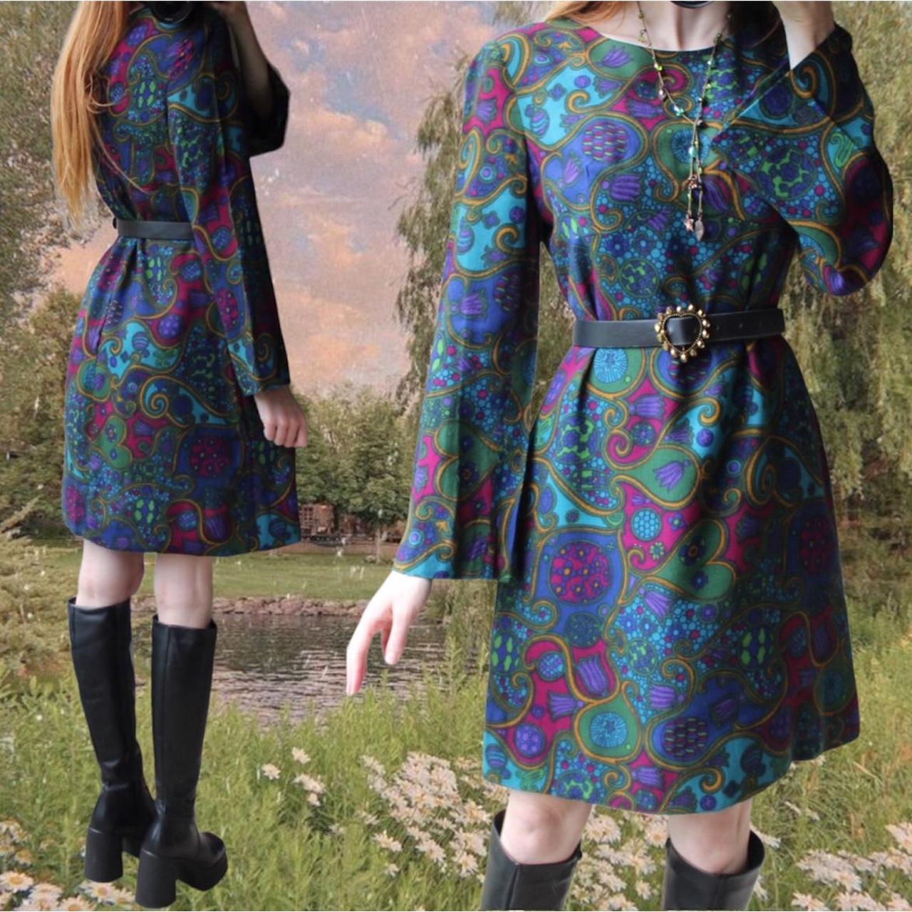 1960s DOLLYROCKERS LIBERTY DRESS vintage... - Depop