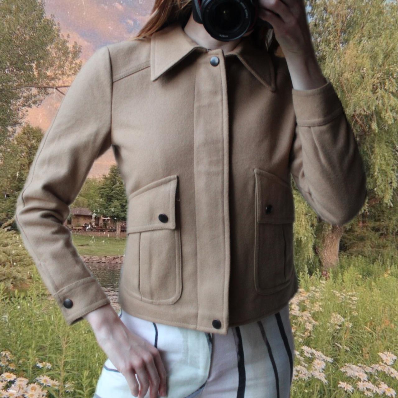 1960s vintage wool jacket 🍂 late 60s early 70s tan... - Depop