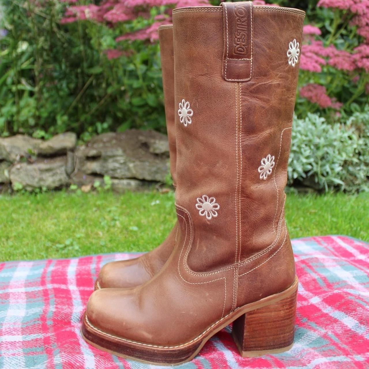 VINTAGE DESTROY PLATFORM BOOTS 🍂 1990s milk... - Depop