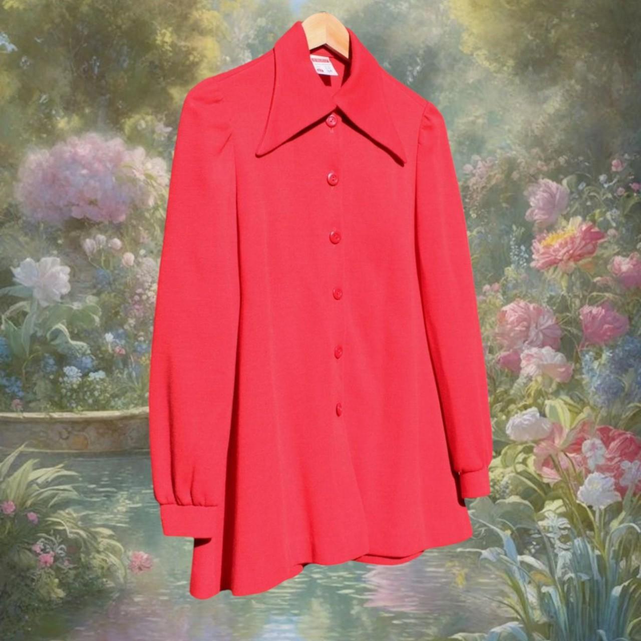 Vintage dagger collar jacket 🍒 early 1970s bright... - Depop