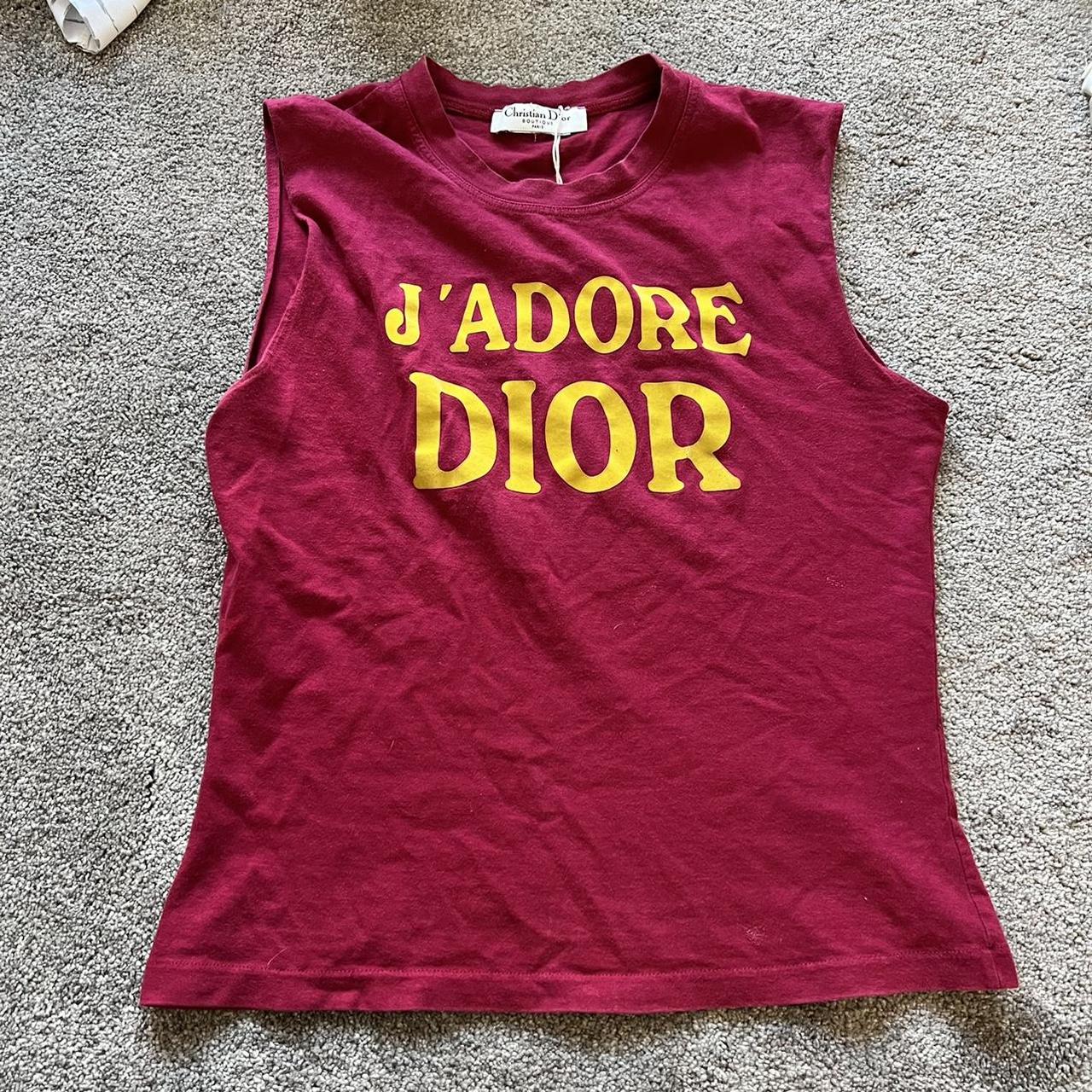 Christian Dior Women's Pink T-shirt | Depop