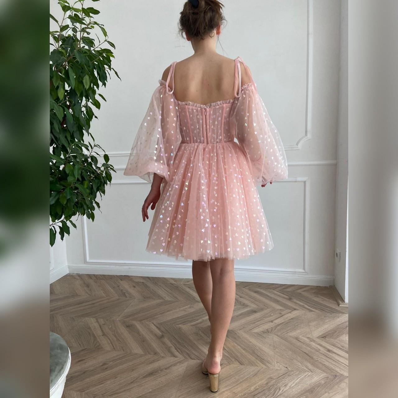 Teuta Matoshi Mini Hearty Dress in Ivory. Never... | Depop